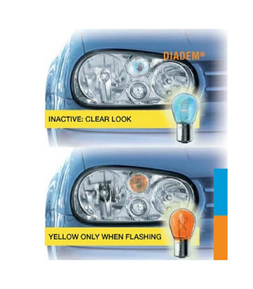 Tuning 12V Diadem Chrom PY21W Autolampen Doppelpack, Osram