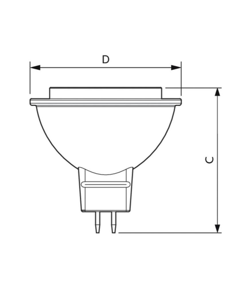 LED Lamp Master LEDspot VLE D 5.5 35W 12V 830 MR16 GU5.3 lamp 60° dimm ...