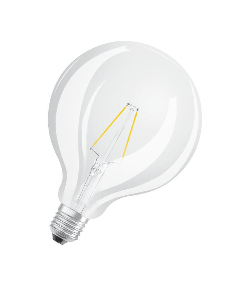 Lámpara led esférica parathom classic globe 40 4w 827 220v e27 filamento, bombilla globo blanco ...