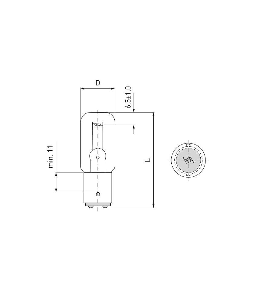 Retrofit Lamp 8018 15W 6V B15D FS1 Speciality Bulbs Lamps